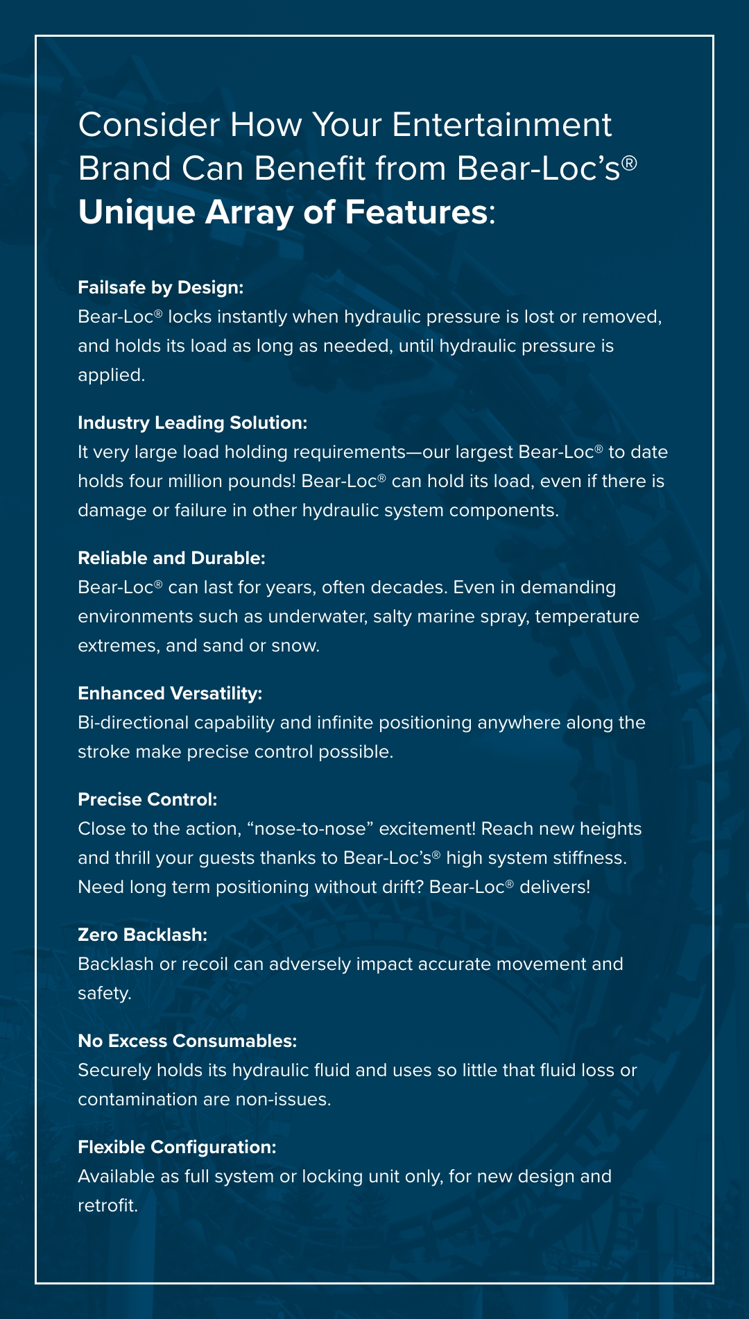 Hydraulics Solutions for the Entertainment Industry | YorkPMH